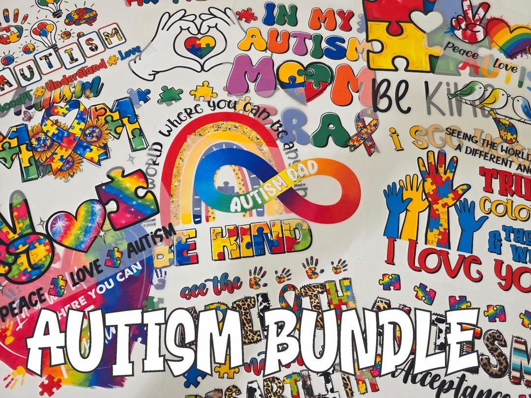 Autism DTF Transfer Grab Bag - 6 Designs - Etsy