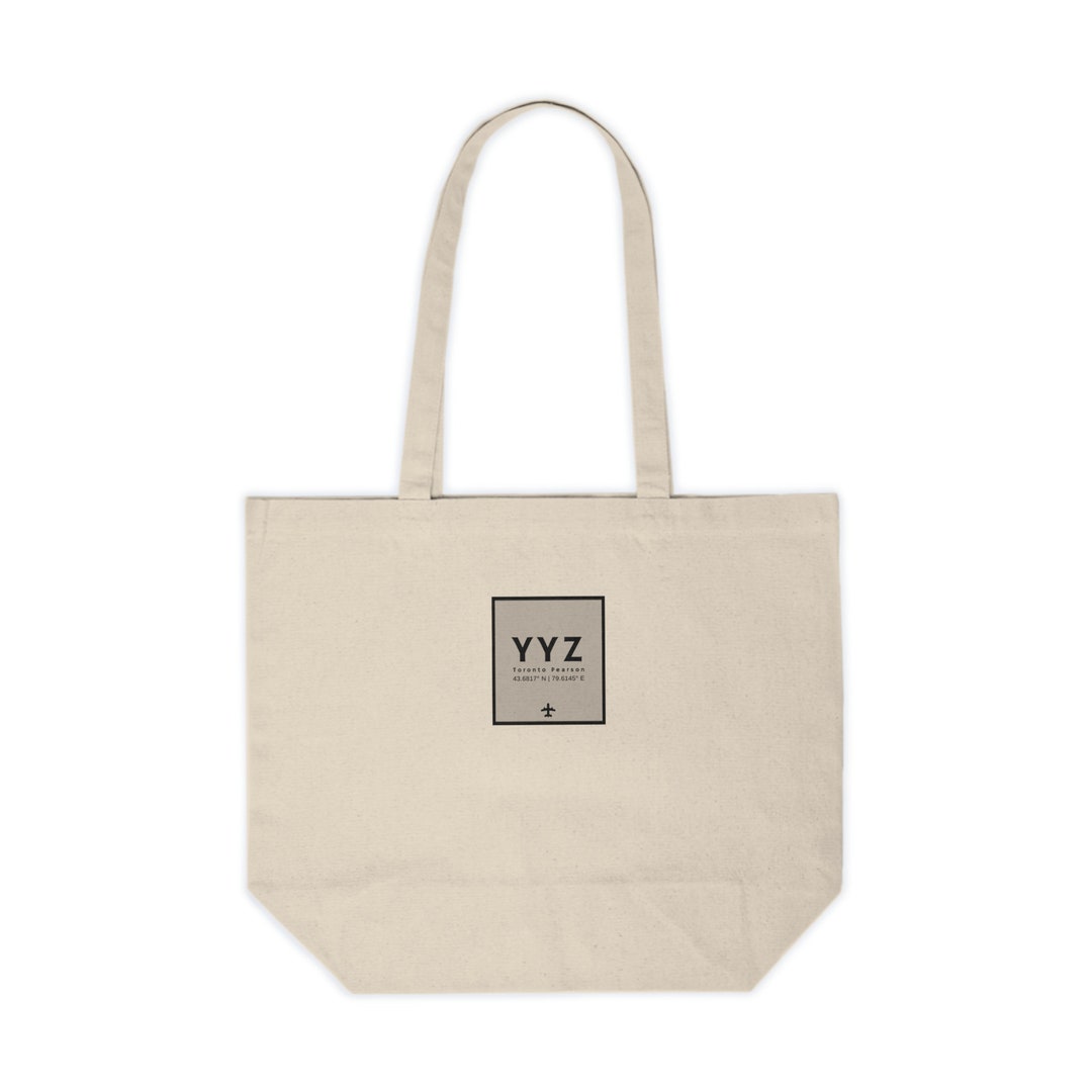YYZ Toronto Pearson Airport Code - Canvas Shopping Tote - Etsy