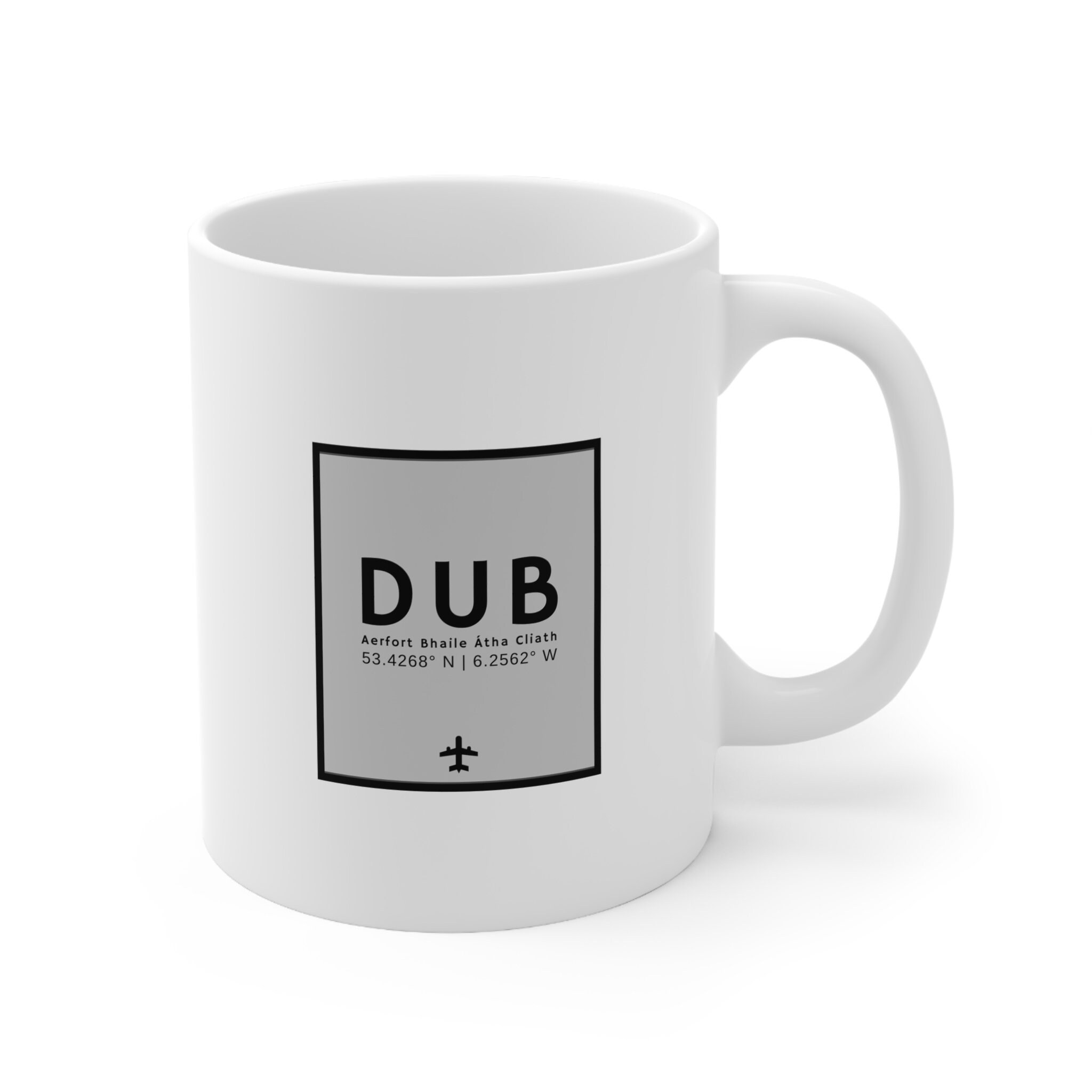 DUB Dublin Airport Code Ceramic Mug 11oz - Etsy