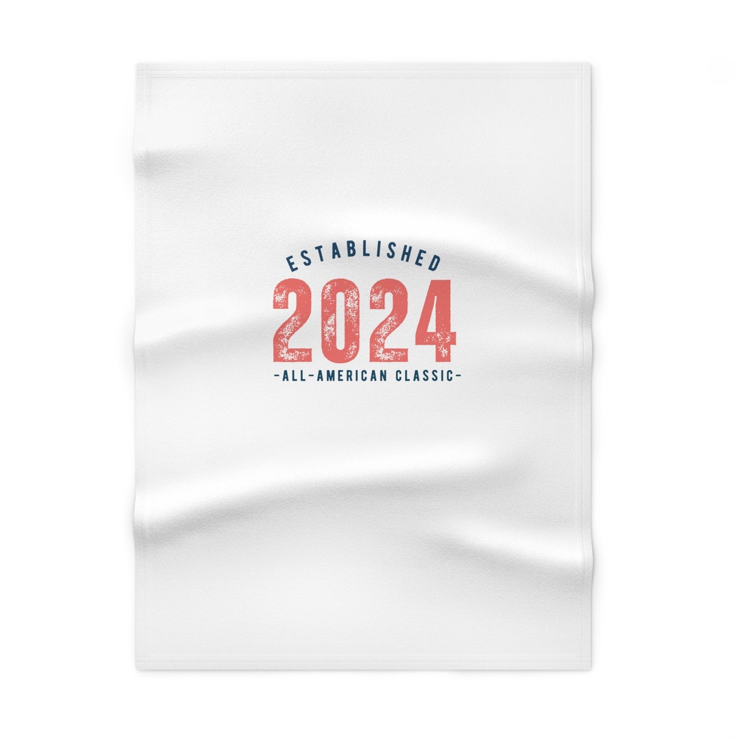 Established 2024 All-american Classic - Soft Fleece Baby Blanket (30" X ...