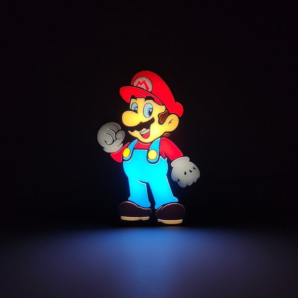 Mario Lamp - Etsy