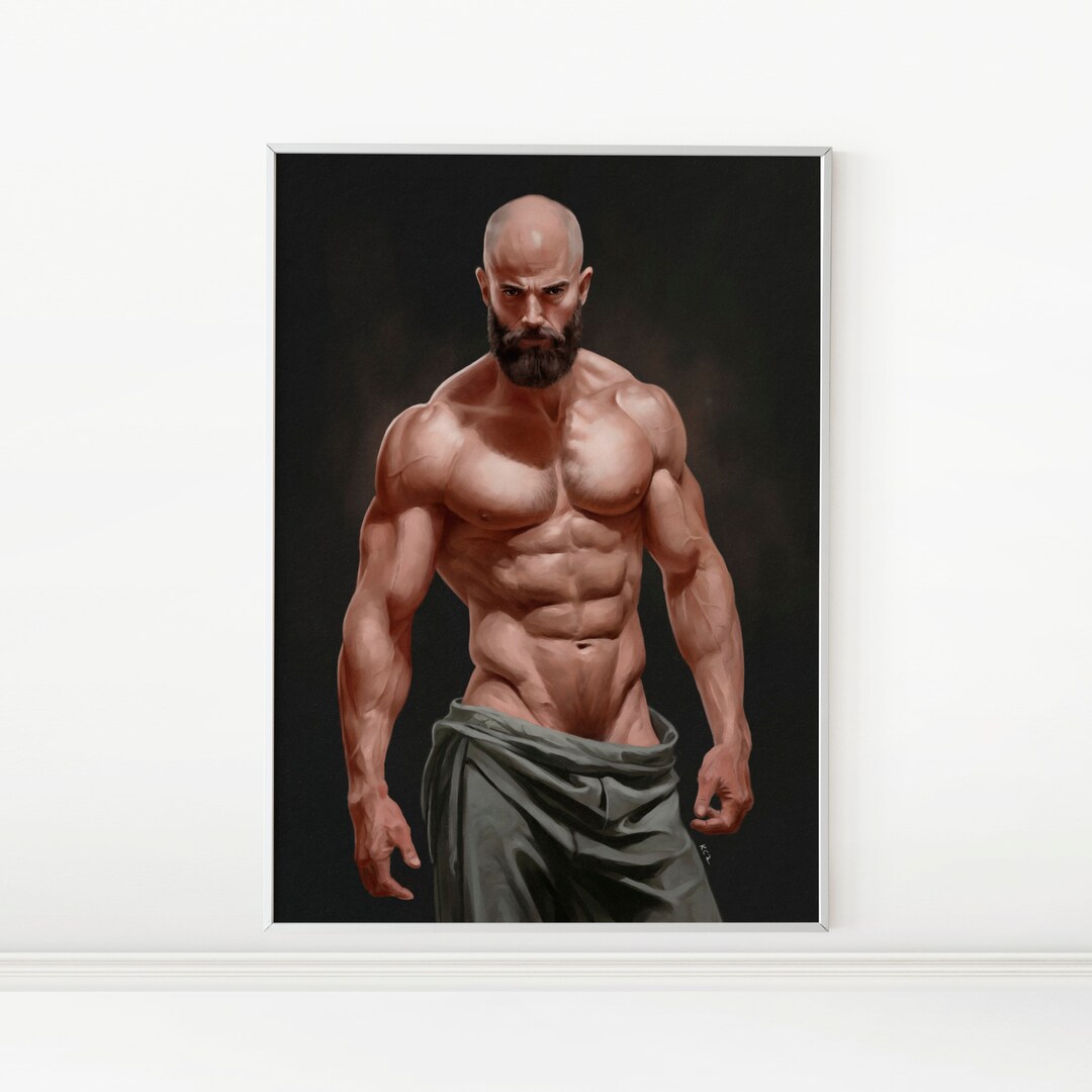 Majestic Muscle - Male Portrait | Digital Art Download | High ...
