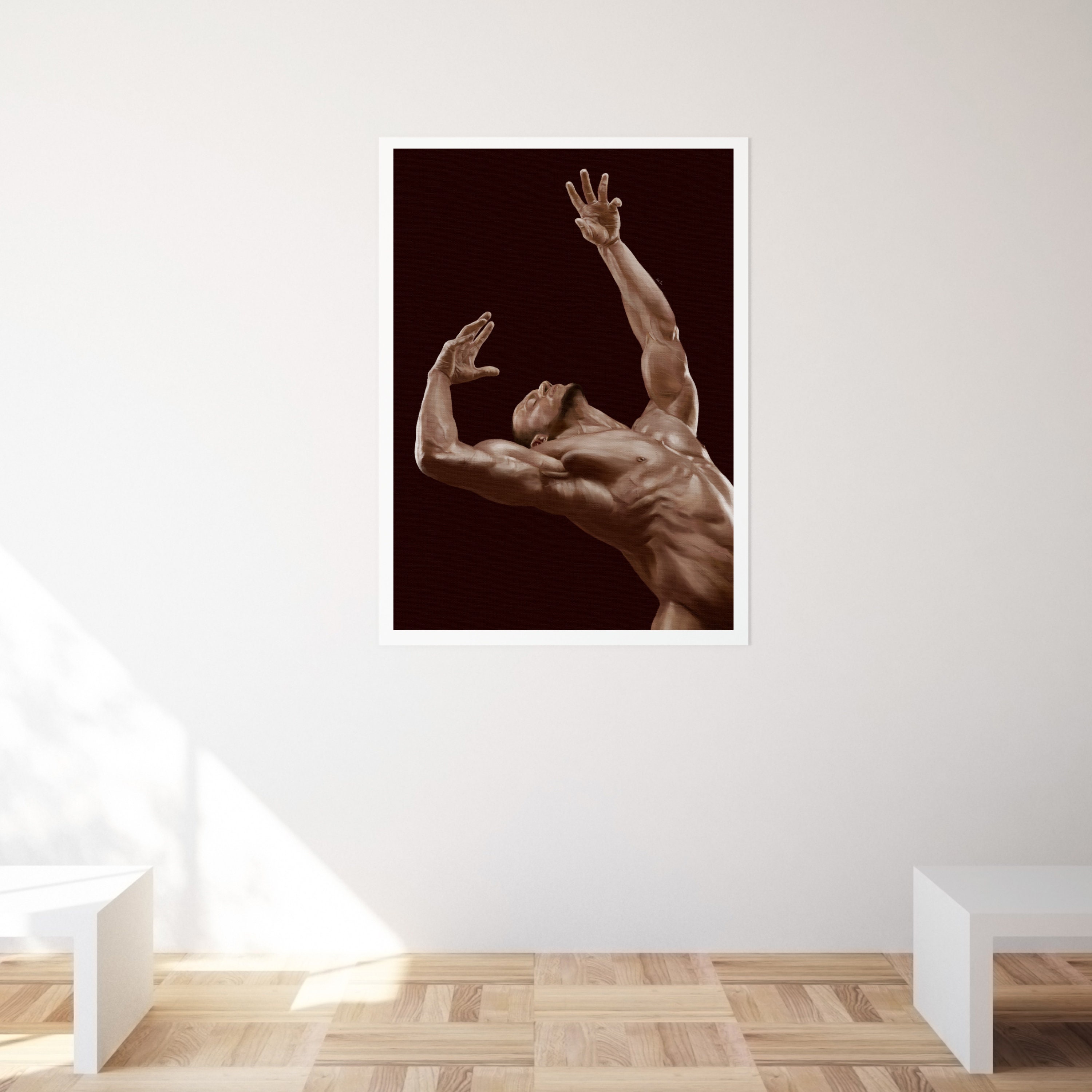 Male Physique 06 Gay Art Men, Man Portrait Painting, LGBTQ Art Prints ...