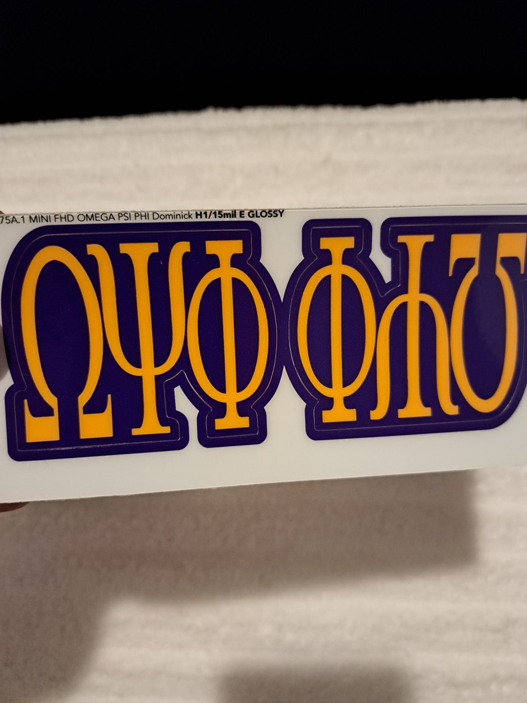 Omega Psi Phi , Sturdy Decals, Pick One Set for 7 Bucks. - Etsy