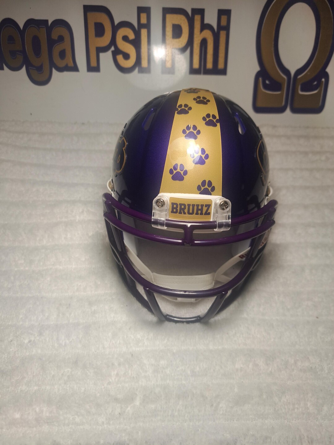 Omega Psi Phi Football Minature Helmet - Etsy