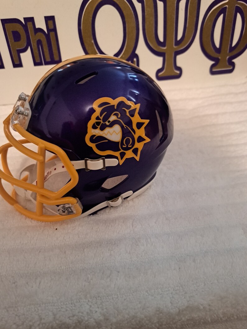 Omega Psi Phi Football Collectors Helmet - Etsy