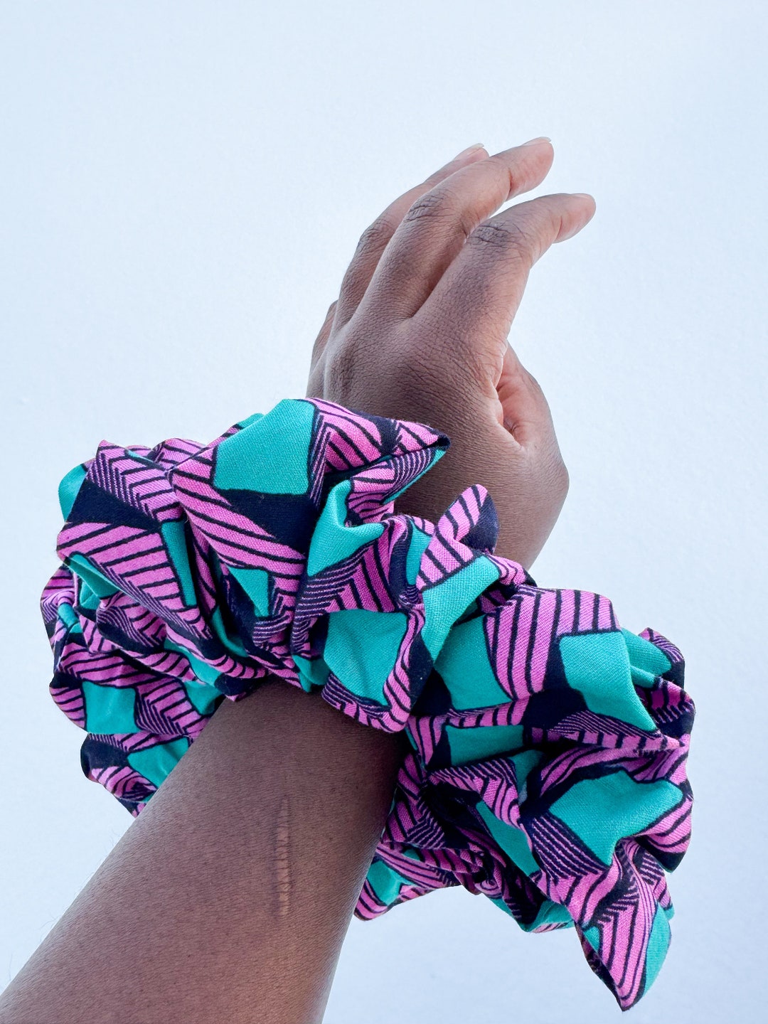 Purple Maxi Scruchie | African Print Scrunchie - Etsy