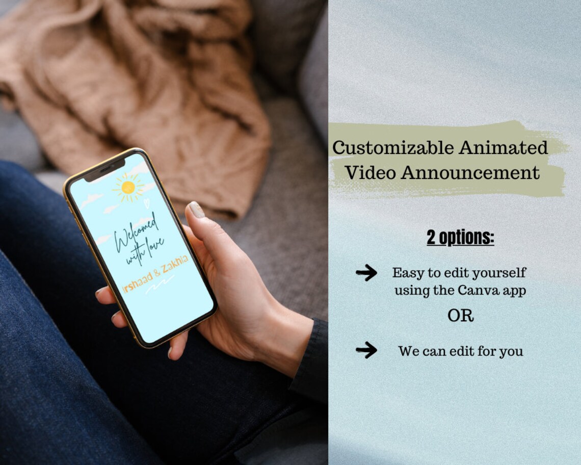 Customizable Islamic Baby Birth Announcement Video Muslim Birth ...