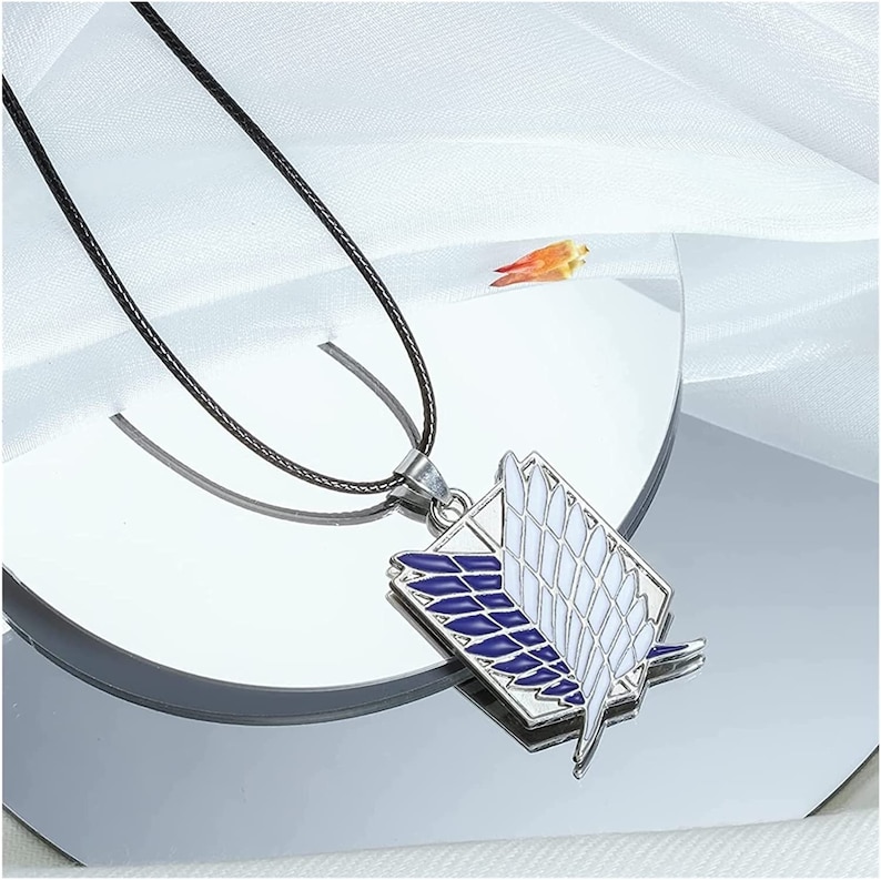 2pcs AOT Necklaces Anime Gift Idea for Manga Fans Survey Corps - Etsy