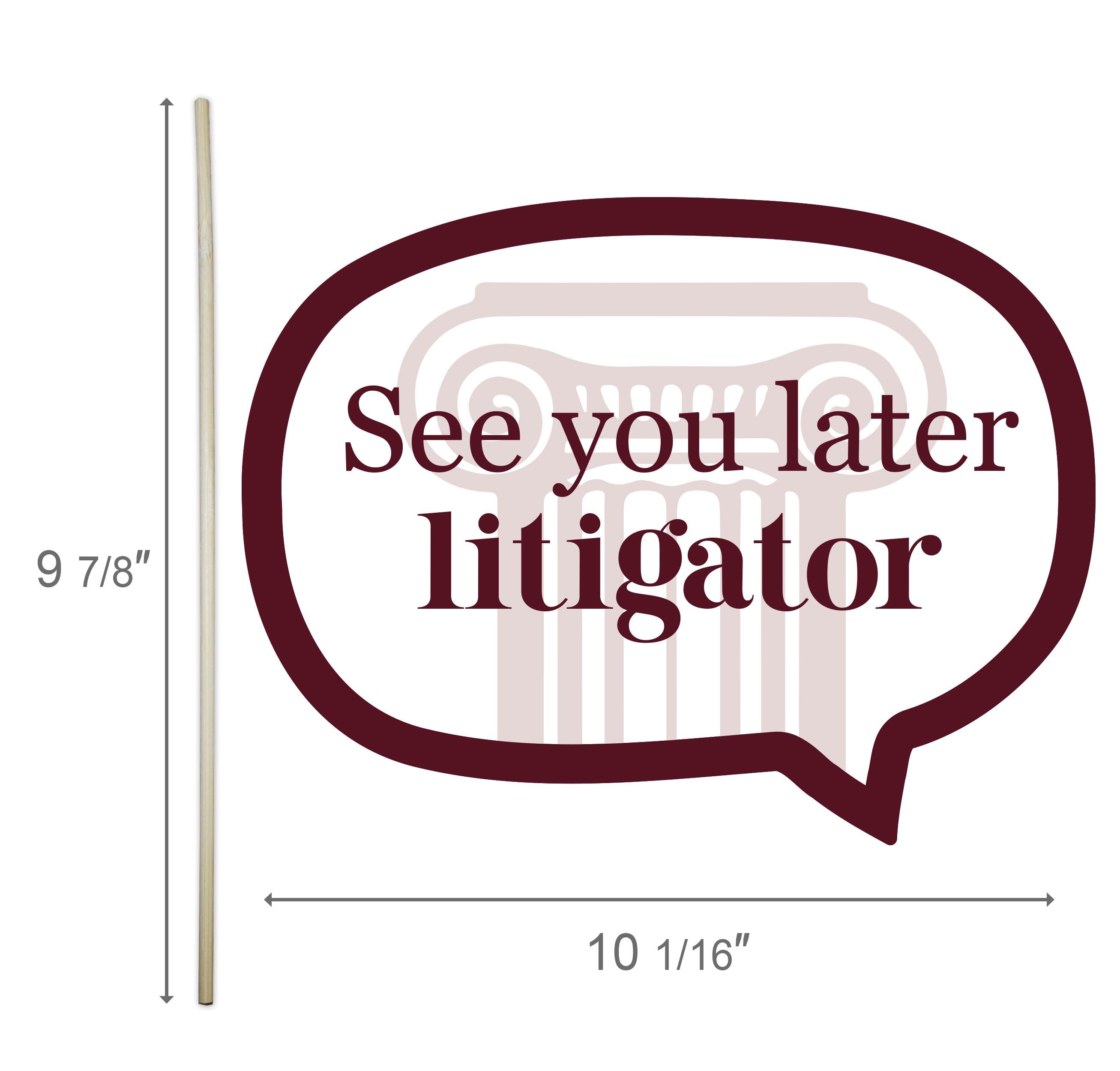 Law Party Photo Booth Props – Fun Lawyer & Graduation Decorations for ...