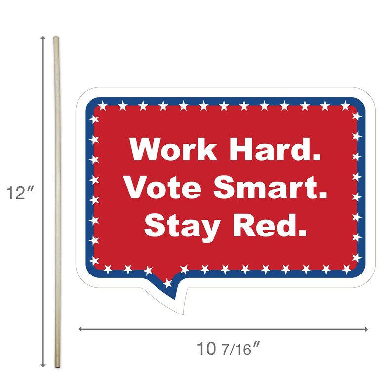 Political Red Party Photo Booth Props - Republican Election Party ...