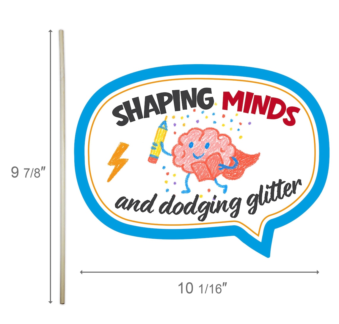 Teacher Appreciation Photo Booth Props 12 Piece Kit School Event ...