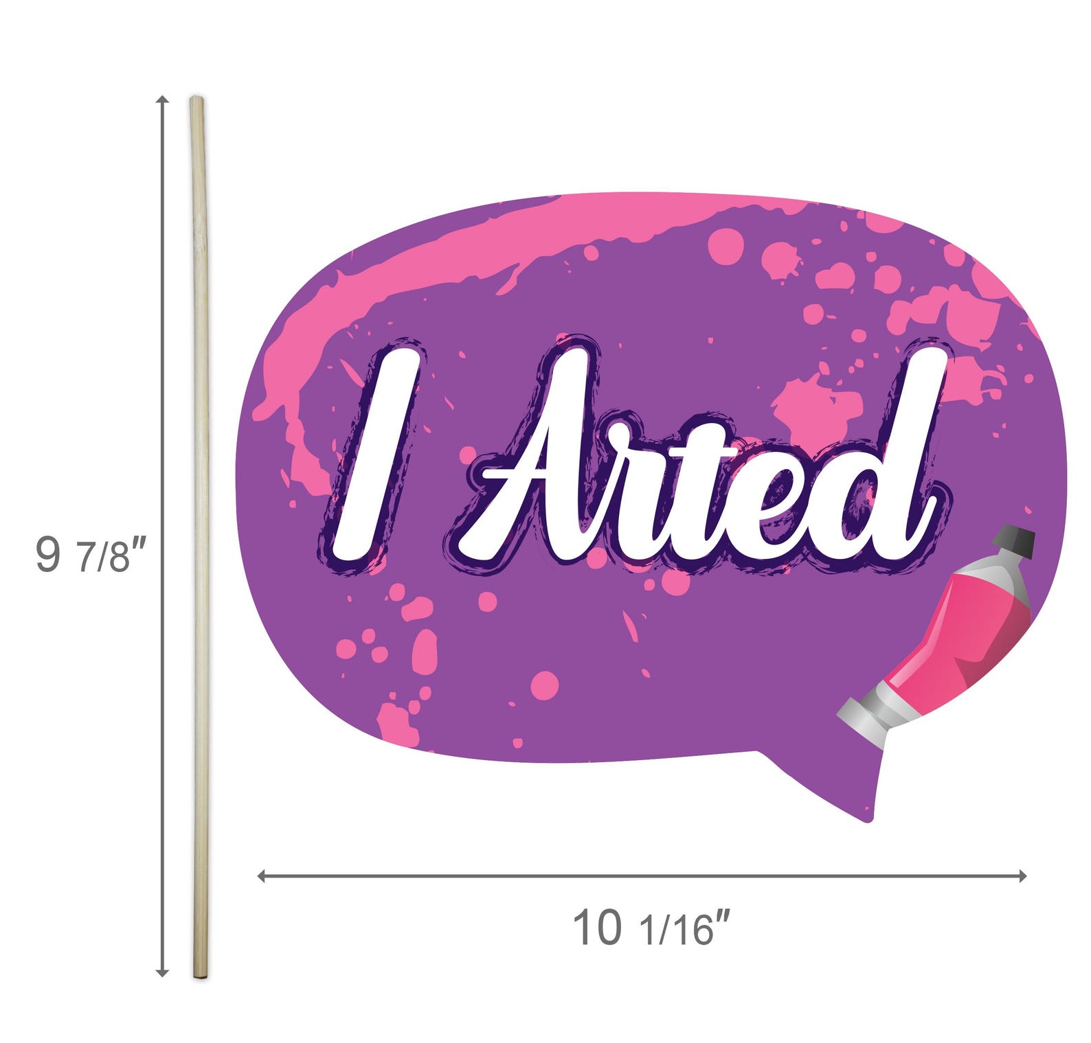 Art Party Photo Booth Props – Fun Painting & Creative Birthday ...