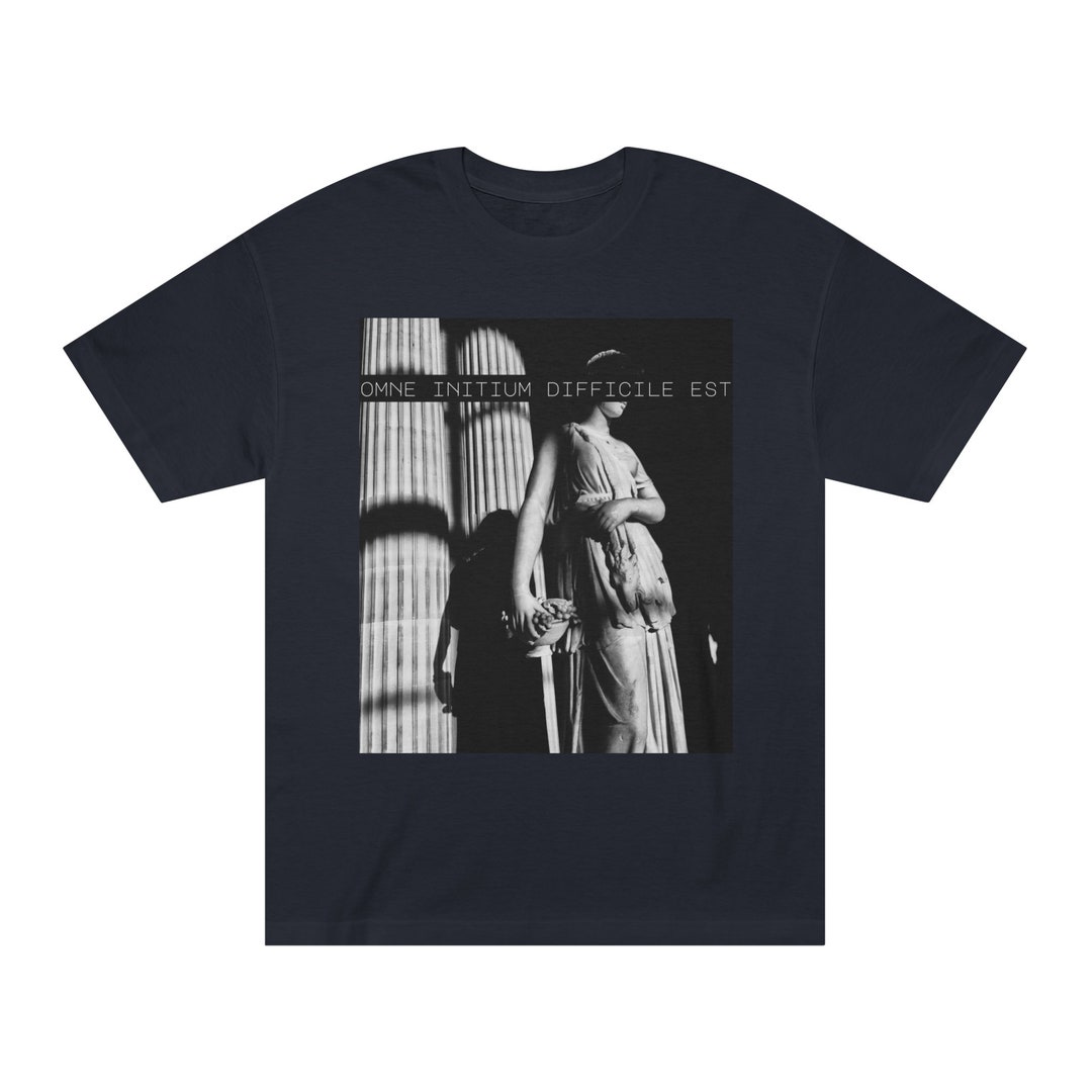 Every Beginning is Difficult - Trendy Fine Art Graphic Tee - Greek ...