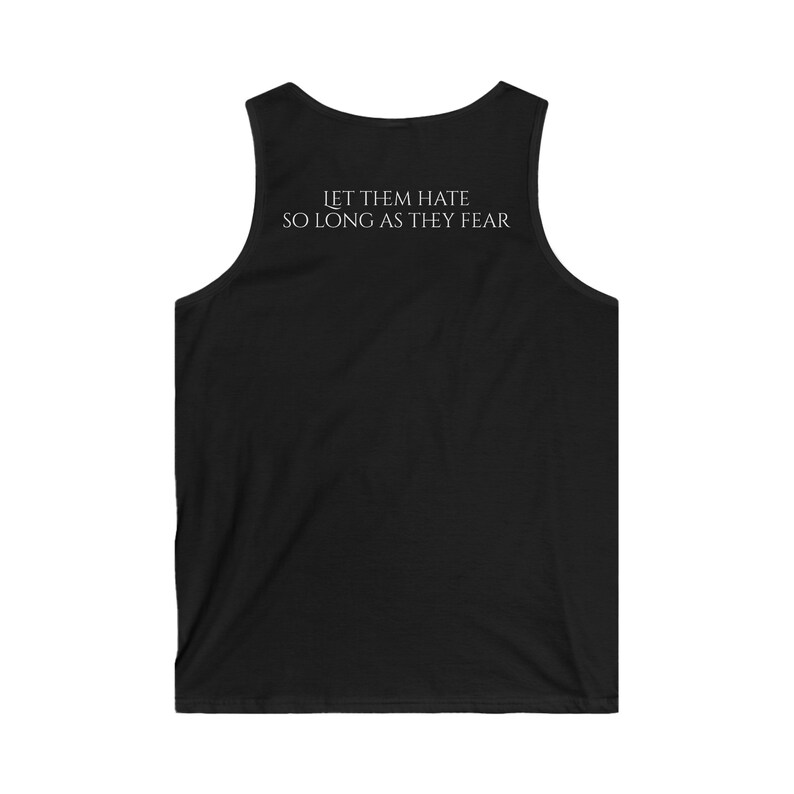 Let Them Hate so Long as They Fear - Motivational Gym Shirt Muscle Tee ...