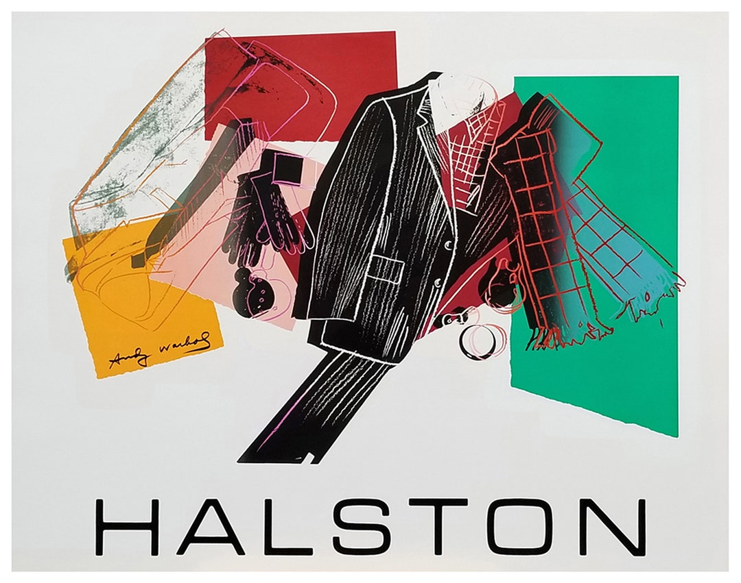 ANDY WARHOL 1982 Original HALSTON Advertising Campaign Poster - Men’s ...