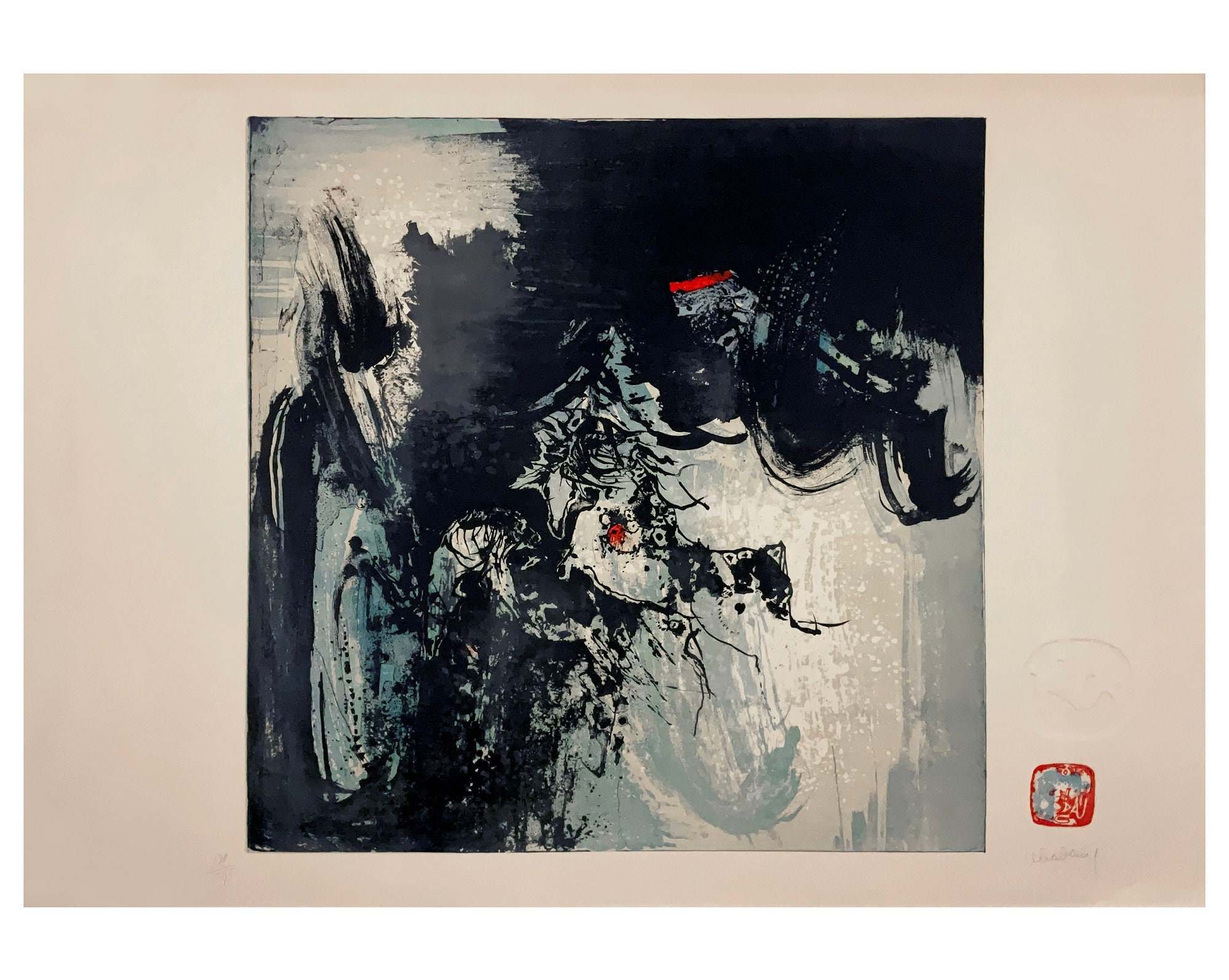 Signed Original LEBADANG Aka HOI Color Etching With Embossing le ...