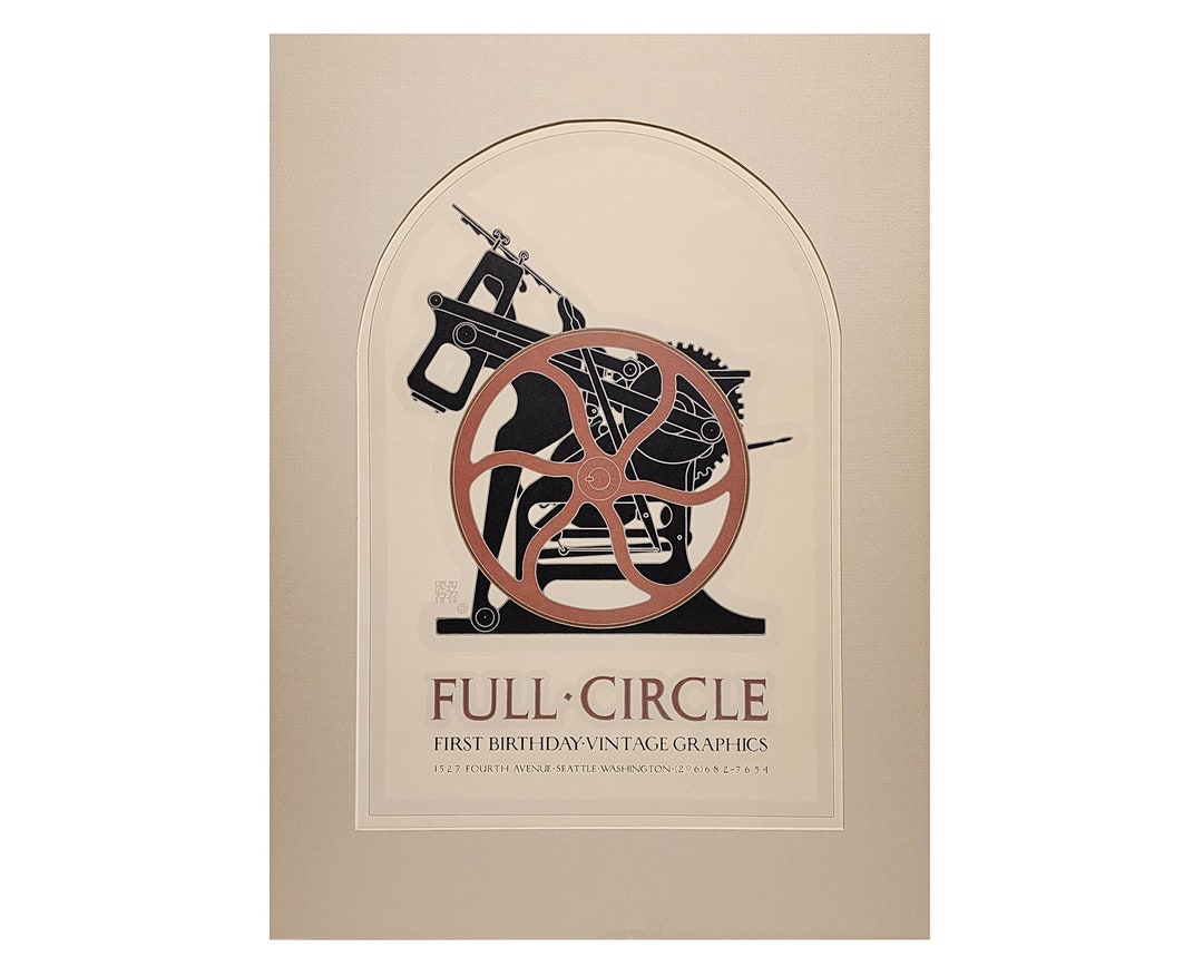 Vintage 1976 DAVID LANCE GOINES Color Lithograph Poster “full Circle ...