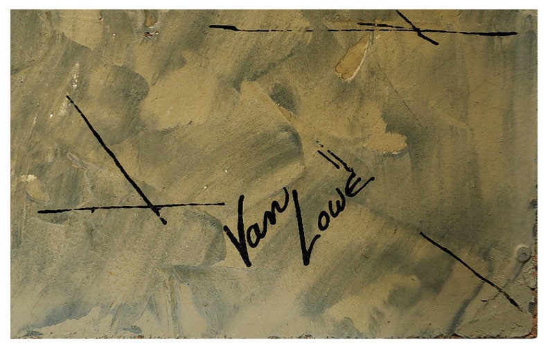 Signed Original VAN LOWE Mid-twentieth Century Panoramic Venice Scene ...