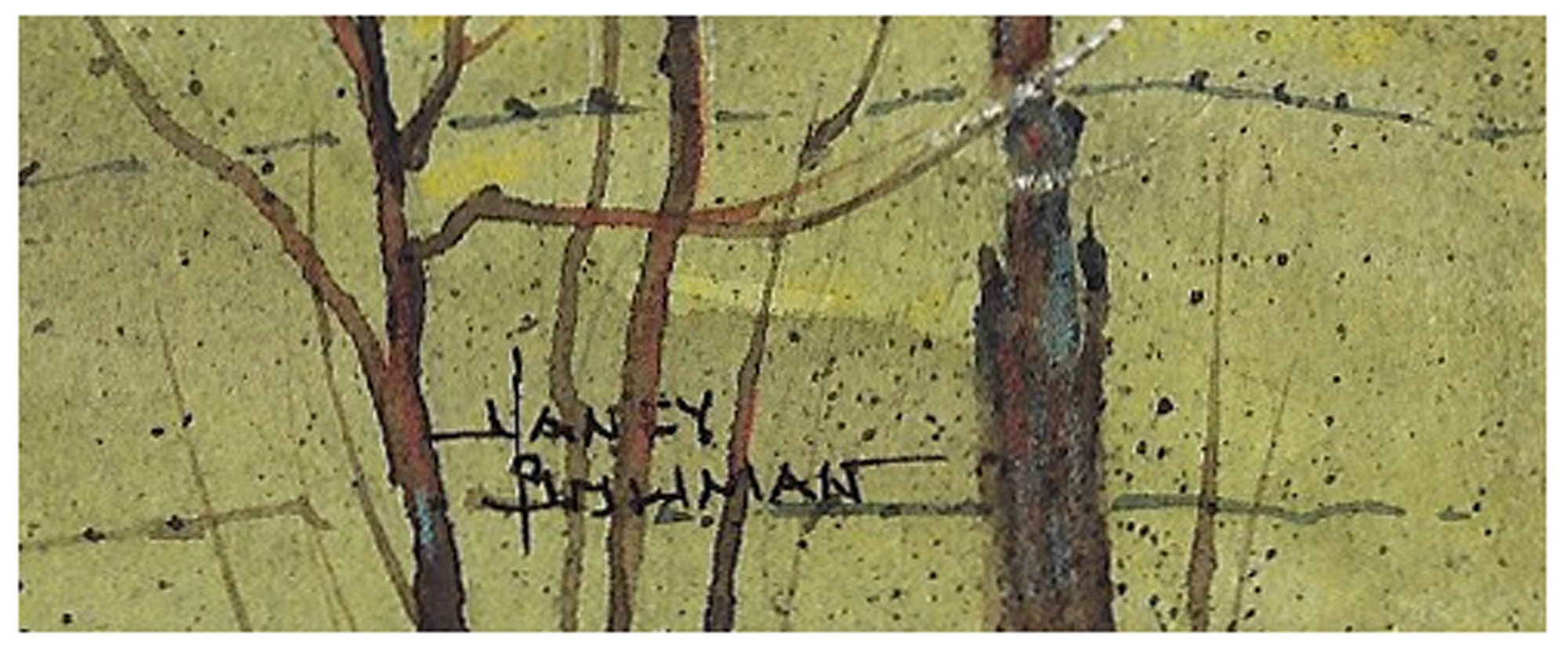 Signed Original NANCY BOWMAN Watercolor Landscape With Barn - Etsy