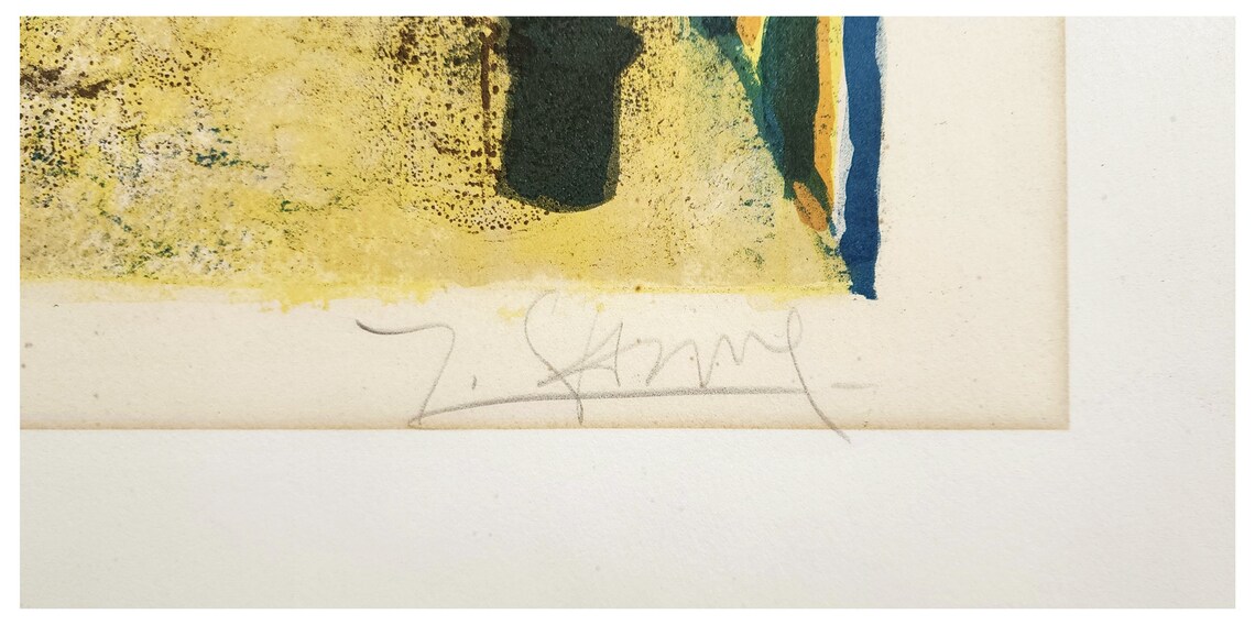 Signed Original YVES GANNE Limited Edition Color Lithograph (paris ...