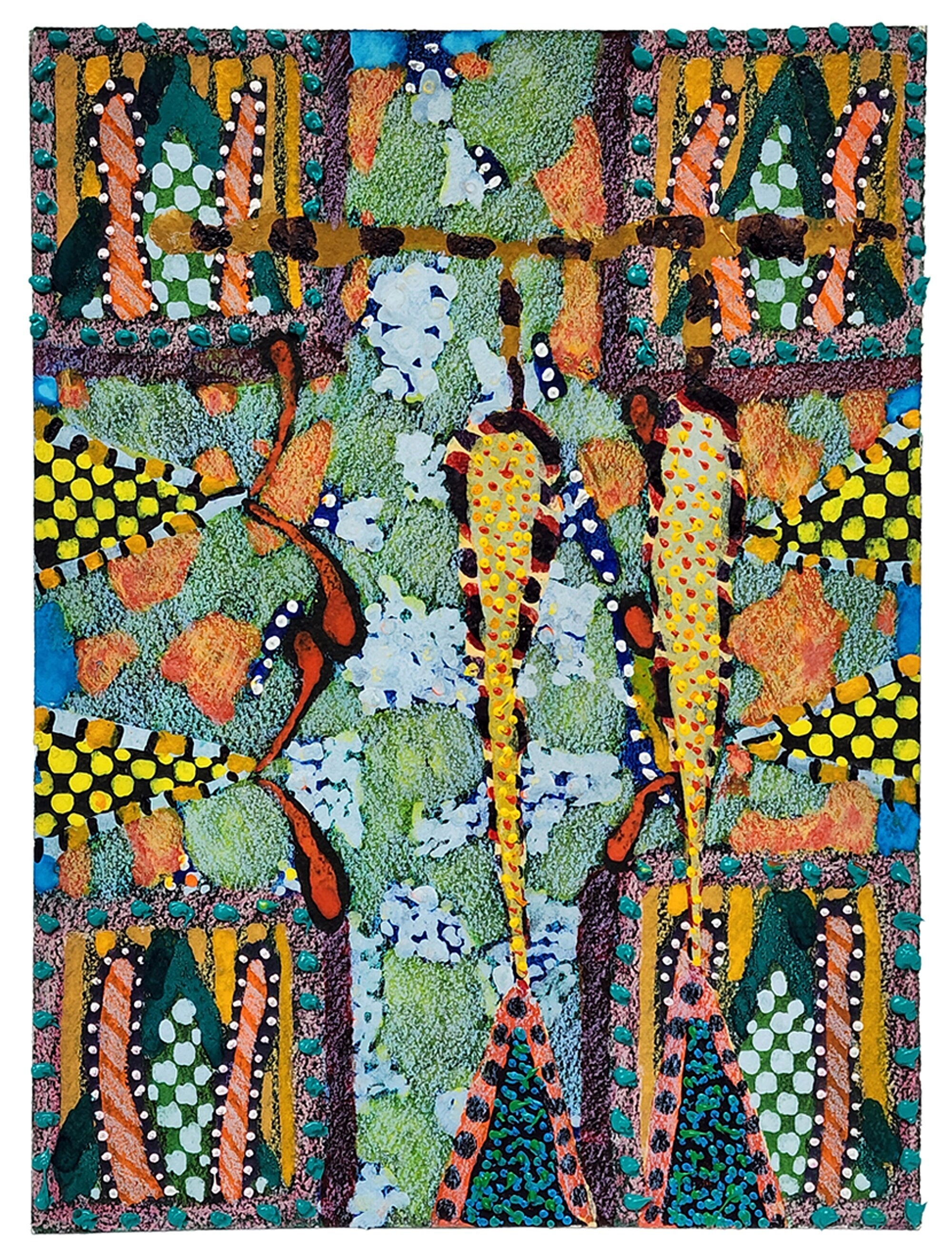Signed Original Painting by Oregon Artist JACK PORTLAND, 1982 Abstract ...