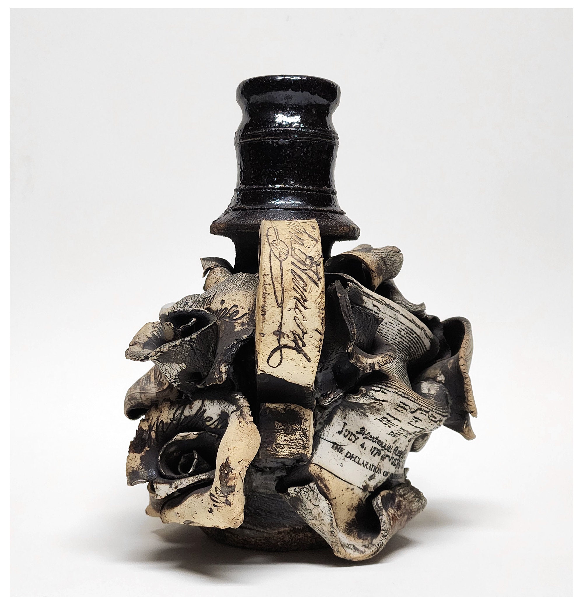 Signed Vintage RON KROGH Studio Pottery Sculptured Vessel Vase - Etsy