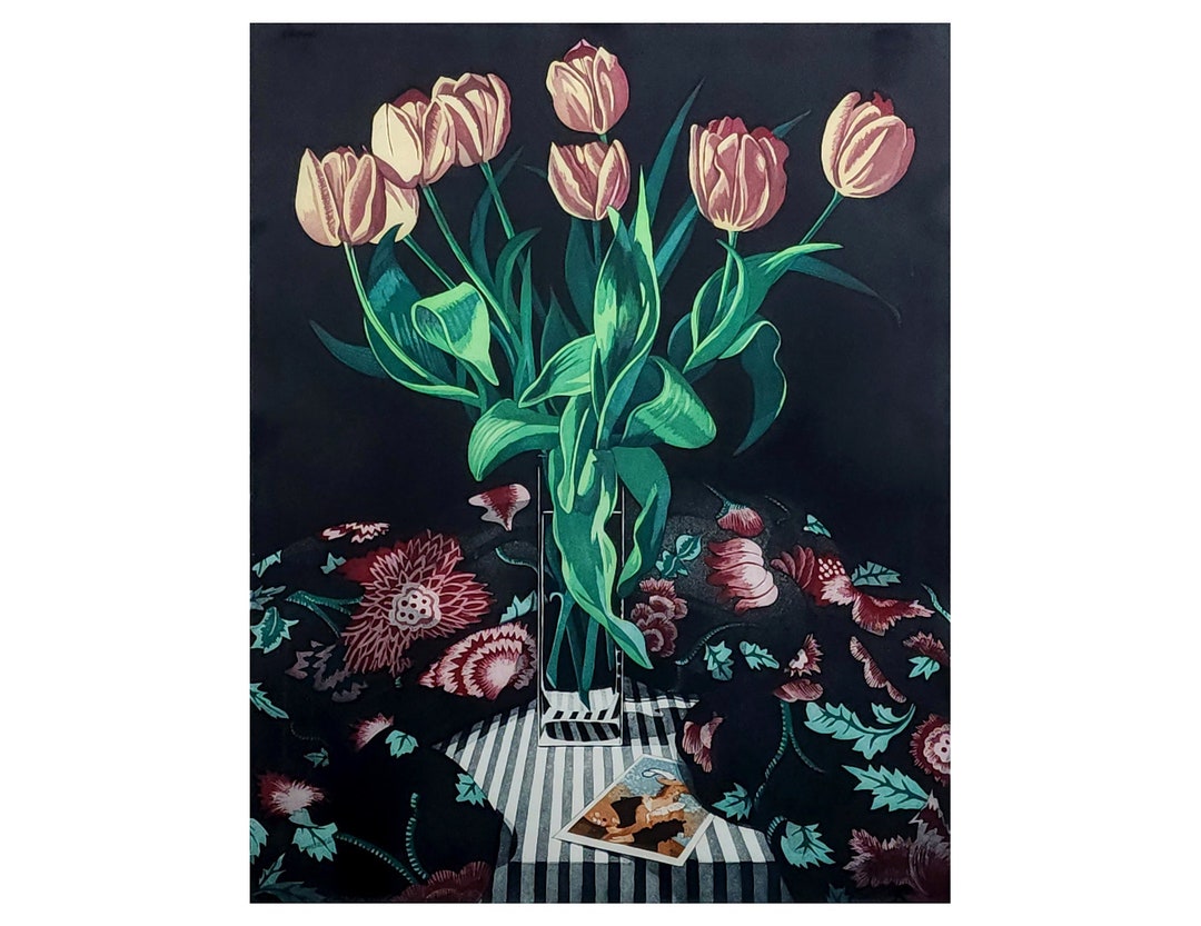 Signed Original SHERRIE WOLF Limited Edition Color Aquatint Etching ...