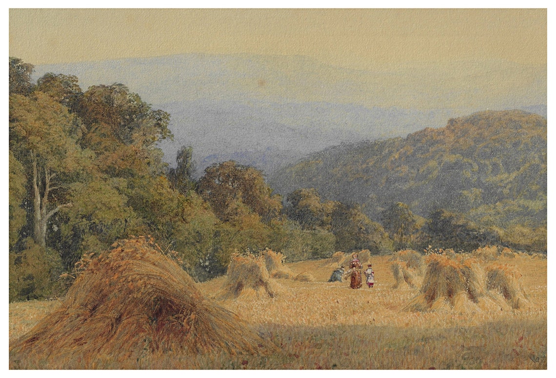 Signed Original 19th Century Watercolor Painting by British Artist ...