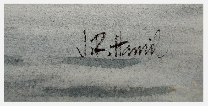 Signed Original Watercolor Painting by Missouri Artist JAMES R. HAMIL ...