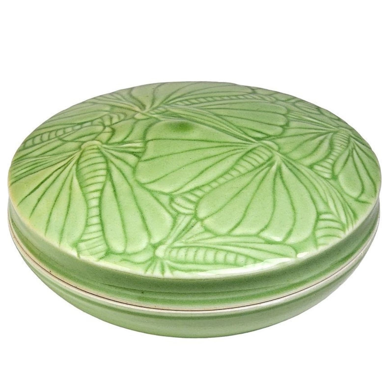 Signed Vintage ELAINE COLEMAN Studio Pottery Porcelain Lidded Jar With ...