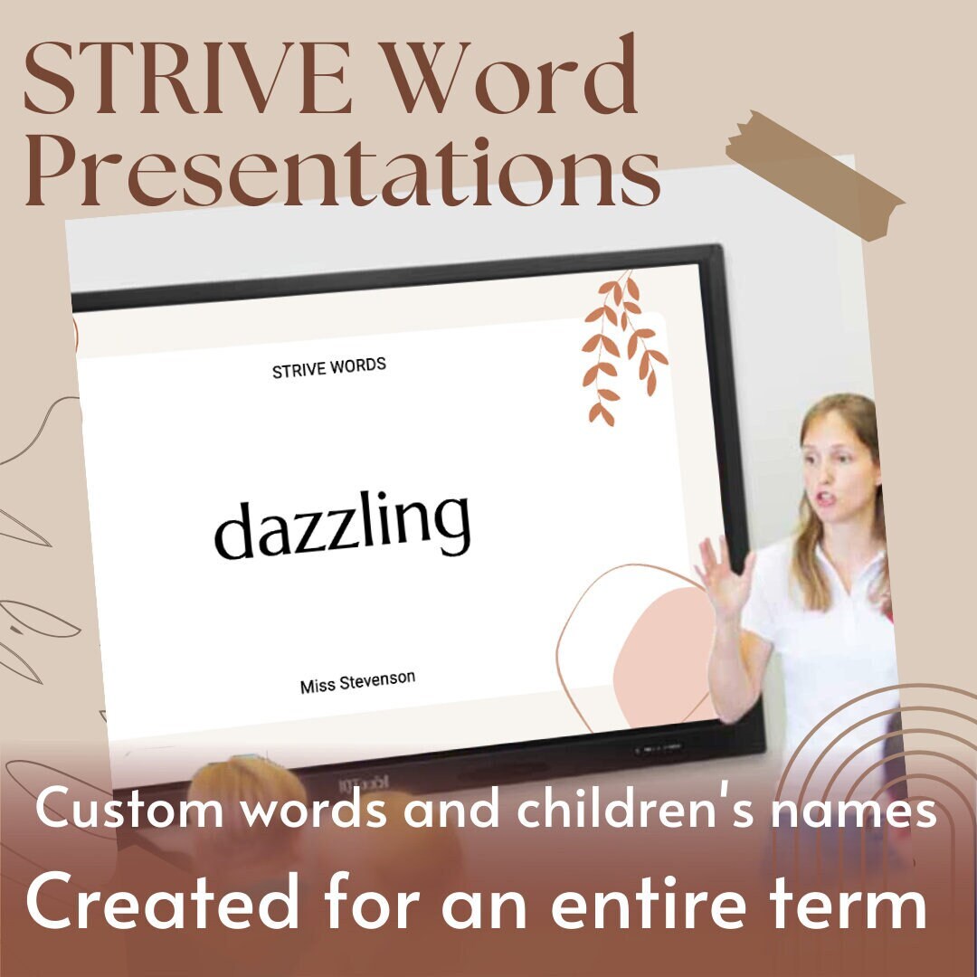 STRIVE Word Teaching 50 Custom Powerpoints - Etsy