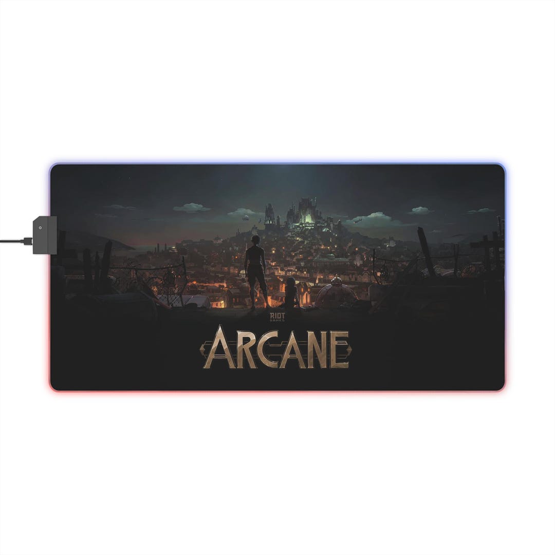 Jinx Arcane LED Gaming Mouse Pad, League of Legend Desk Mat, Office ...