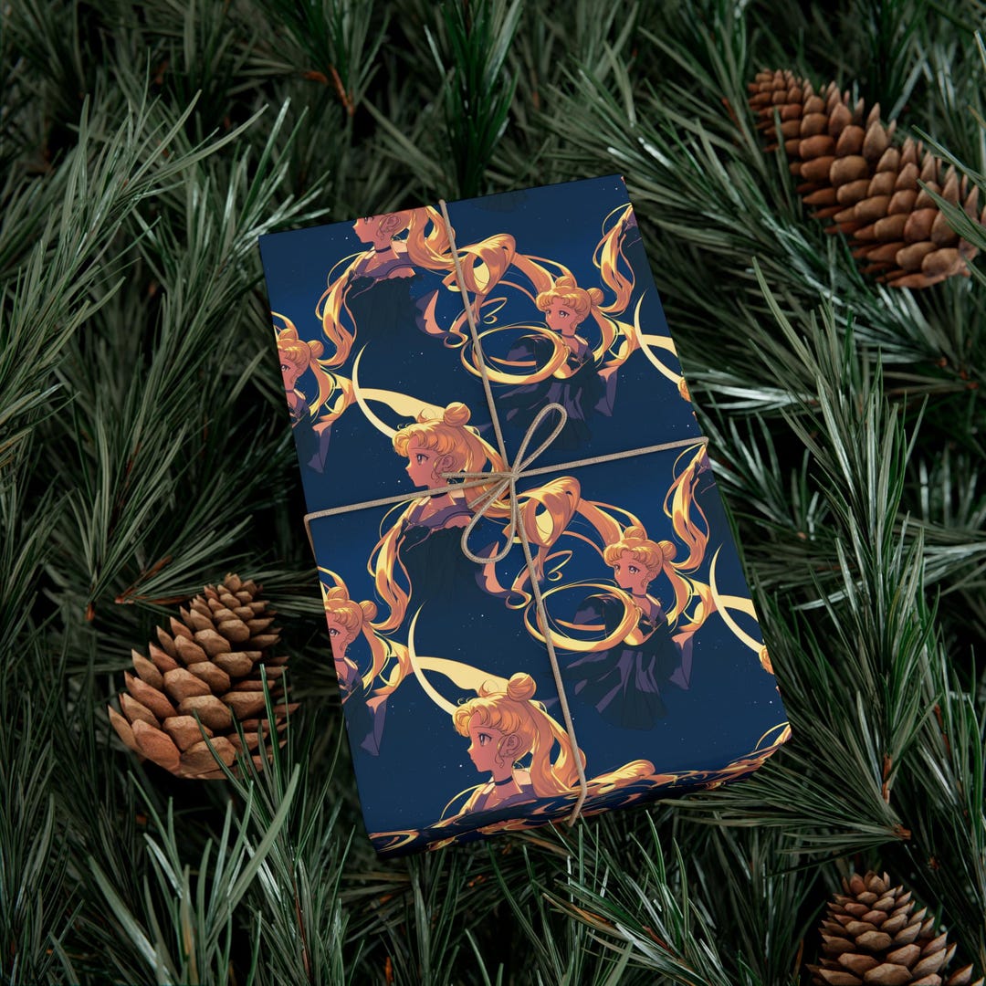 Wrapping Paper, Sailor Moon Anime Gift Wrapping Paper for Christmas ...