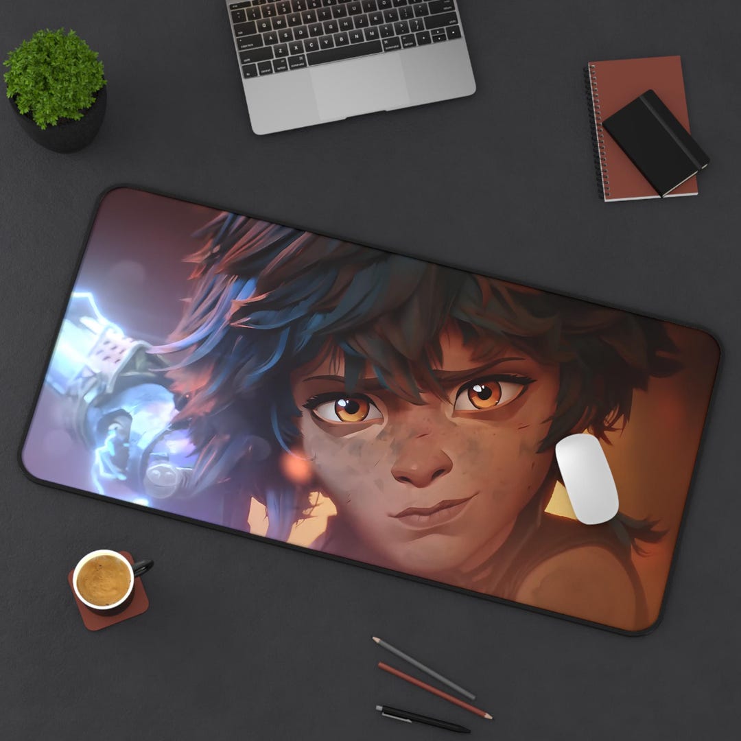 Gamer Desk Mat, Jinx Arcane League of Legend Mousepad, Work From Home ...