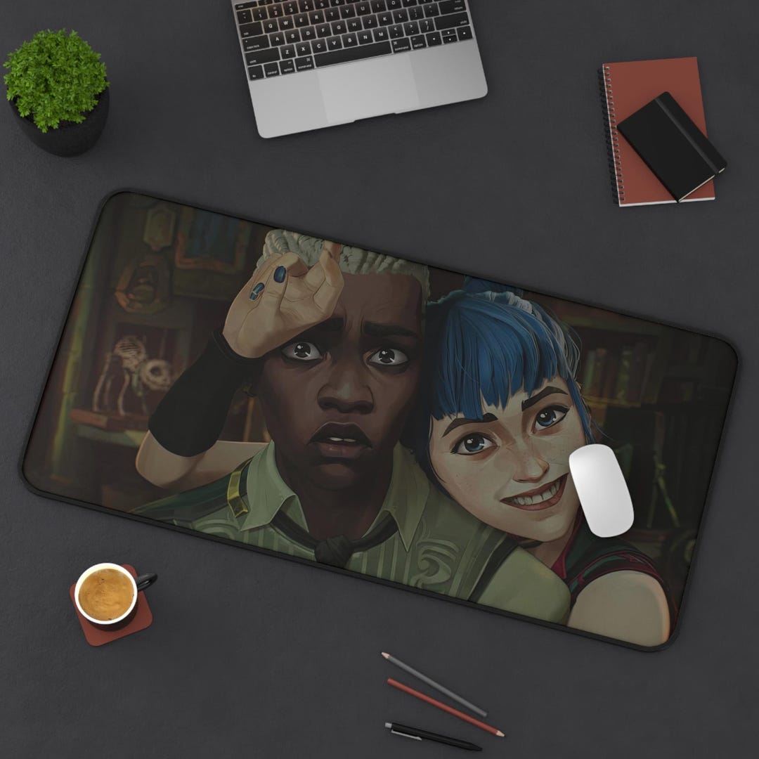 Jinx Ekko Gamer Desk Mat, Jinx Arcane League of Legend Mousepad, Work ...
