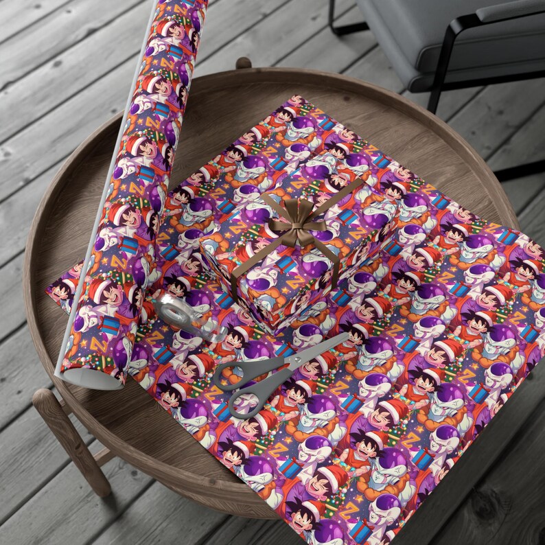 Anime Manga Dragonball Z San Goku Frieza Christmas Wrapping Papers ...