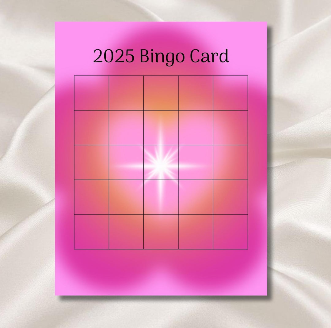 2025 Bingo Card, Bingo Card, 2025 Vision Board, 2025 Manifestation, New ...