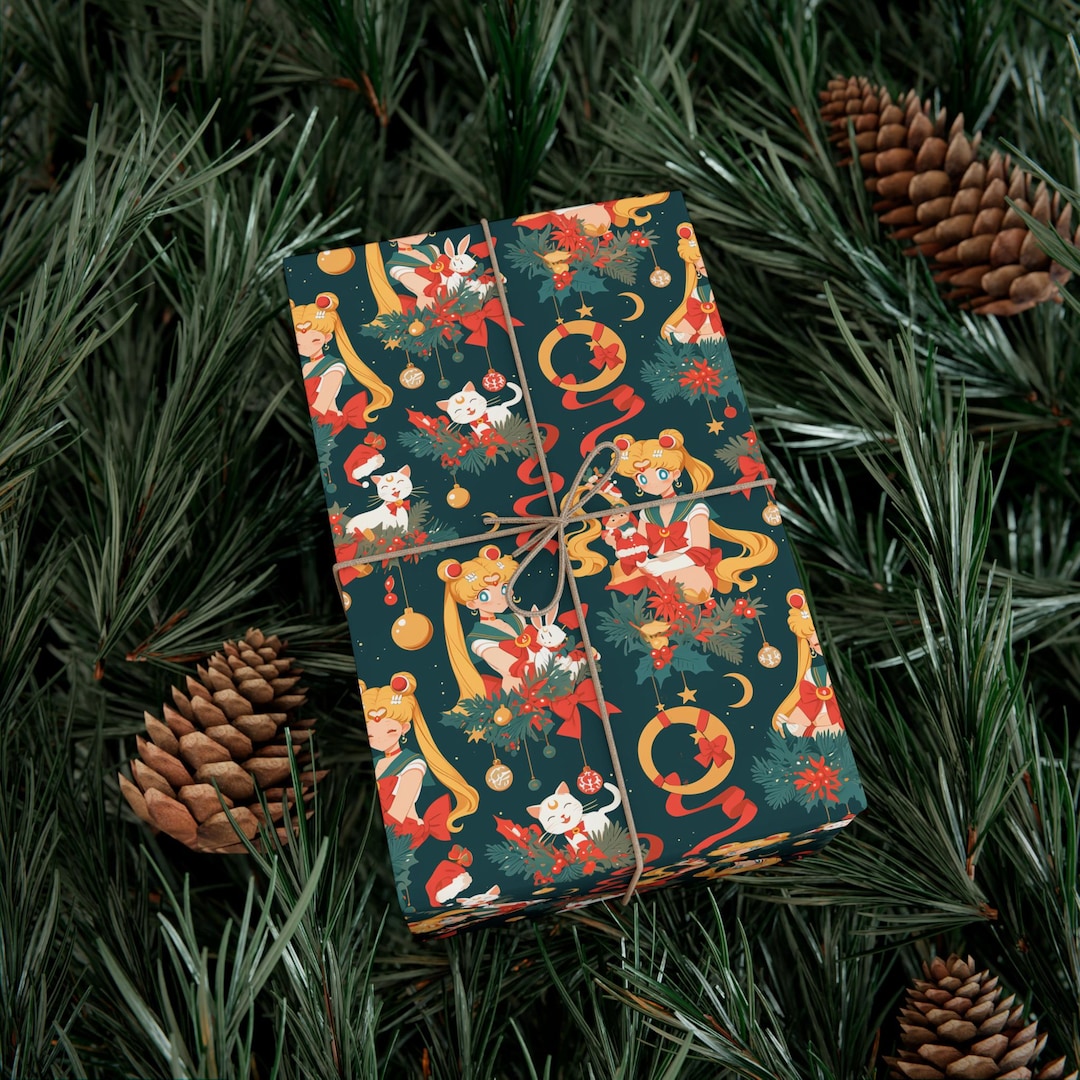 Wrapping Papers, Sailor Moon Anime Gift Wrapping Paper for Christmas ...