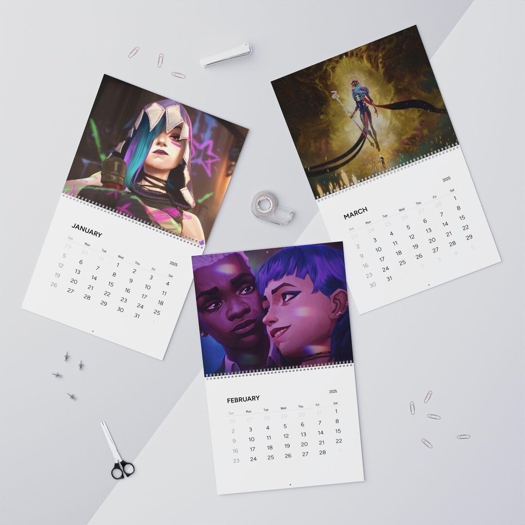 2025 Arcane Wall Calendar Jinx, Vi, Ekko, Caitlyn & More Perfect ...
