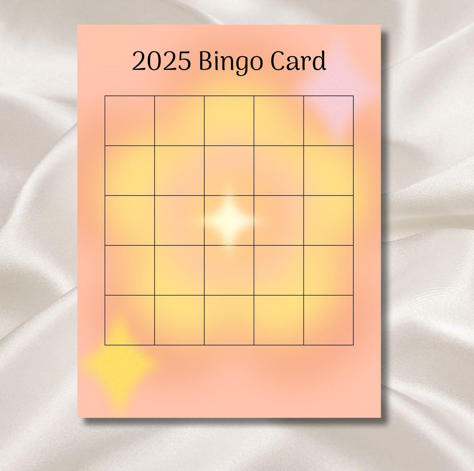 2025 Bingo Card, Bingo Card, 2025 Vision Board, 2025 Manifestation, New ...