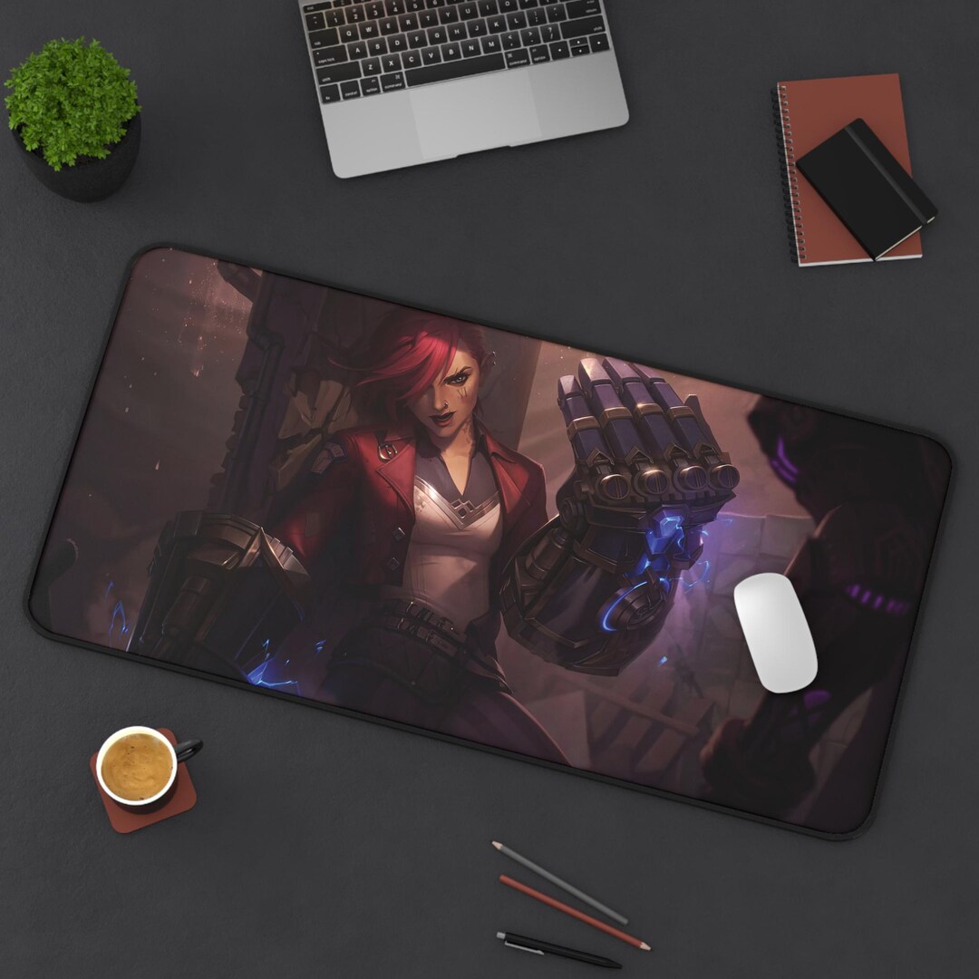 Arcane Desk Mat, Jinx Arcane League of Legend Mousepad, Gaming Setup ...