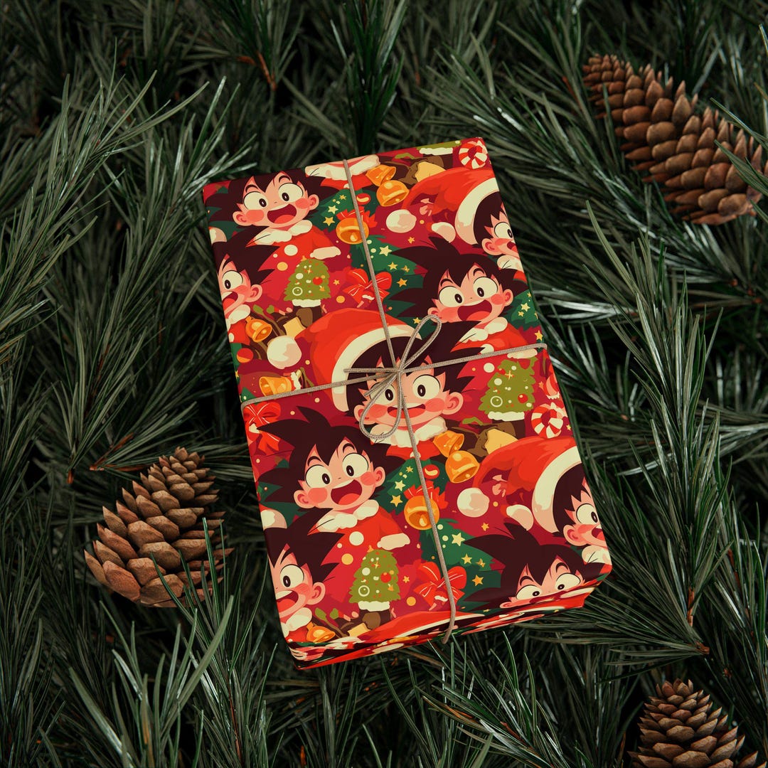 Anime Manga Dragonball Z San Goku Christmas Wrapping Papers, Holiday ...
