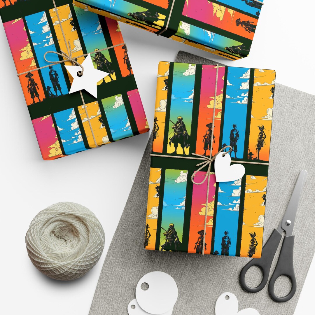 Wrapping Papers One Piece-naruto Characters, Anime Wrapping Paper ...
