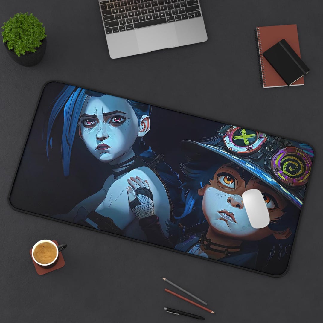 Arcane Jinx Isha Desk Mat Oversized XXL Mousepad for Gaming, Jinx Isha ...
