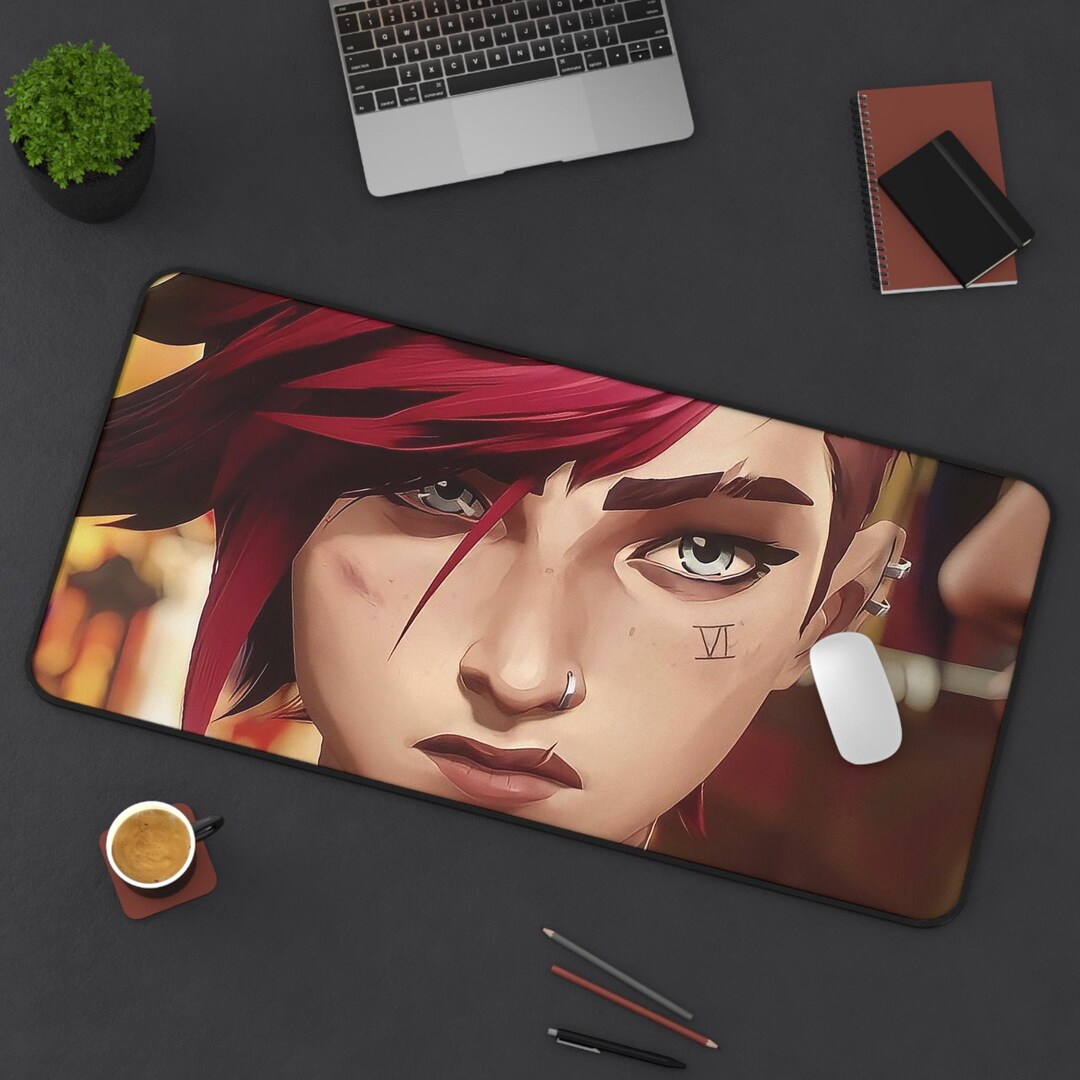 Arcane VI Gamer Desk Mat, Jinx Arcane League of Legend Mousepad, Work ...