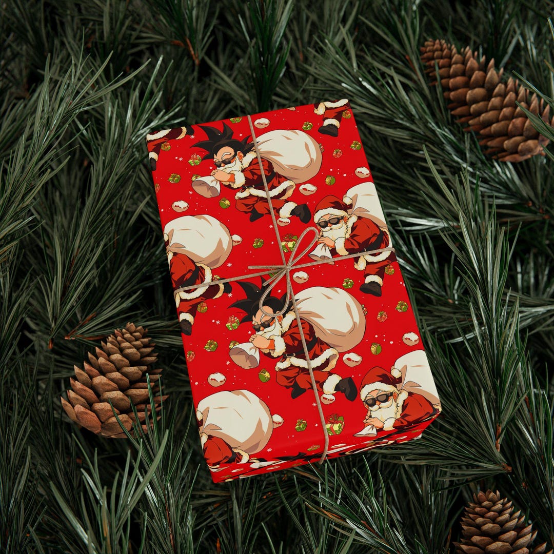 Anime Manga Dragonball Z San Goku Christmas Wrapping Papers, Holiday ...