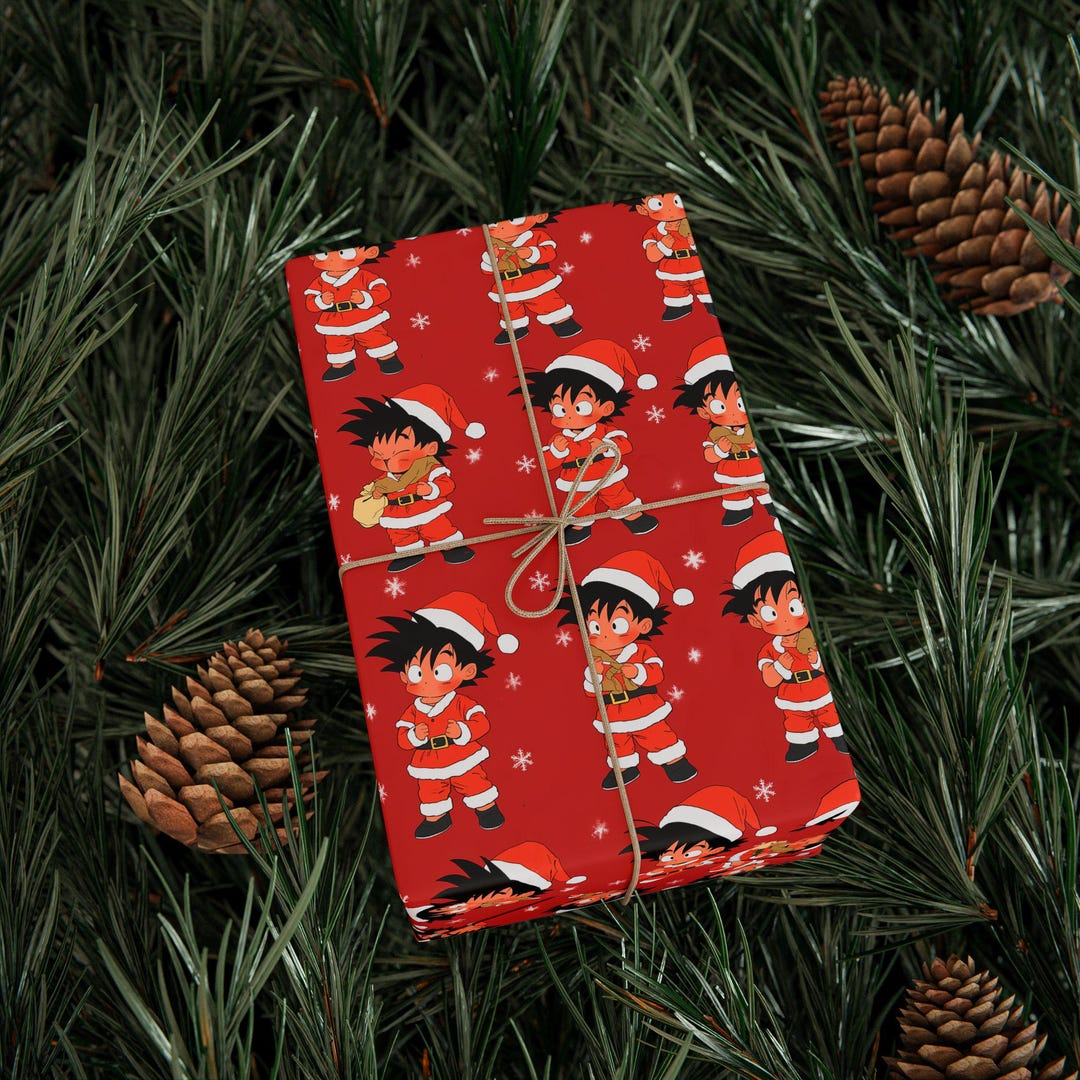 Anime Manga Dragonball Z San Goku Christmas Wrapping Papers, Holiday ...