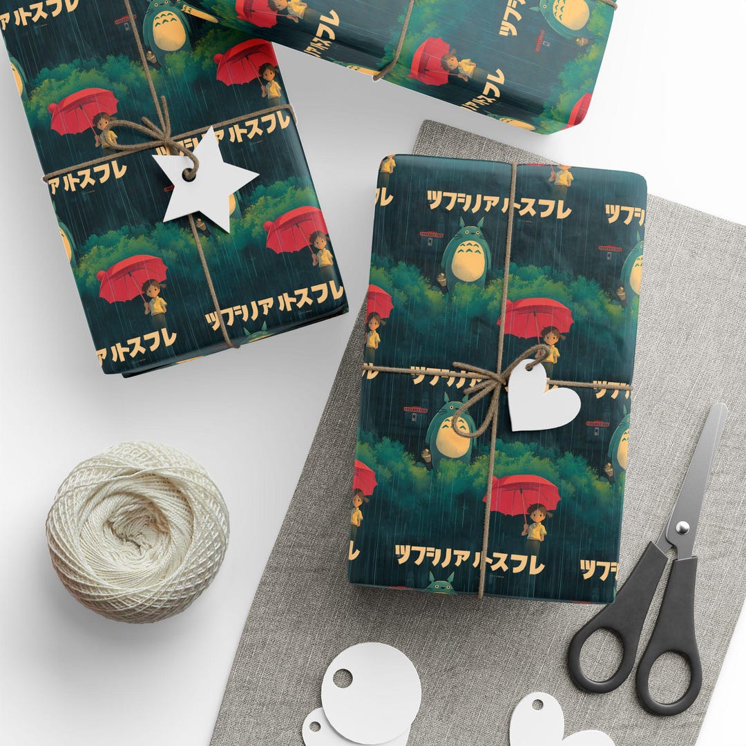 Wrapping Papers My Neighbor Totoro Anime Lover Gift, Studio Ghibli ...