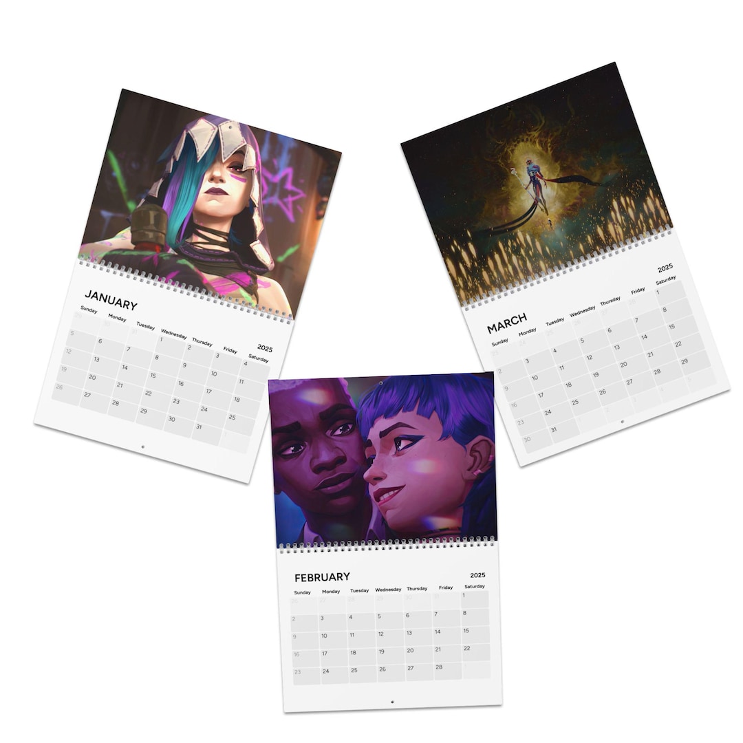 2025 Arcane Wall Calendar Jinx, Vi, Ekko, Caitlyn & More Perfect ...